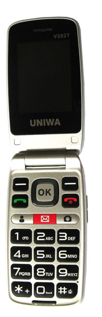 Review of UNIWA V202T Flip Phone.